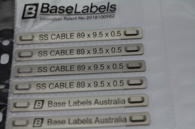 Stainless Steel Cable Markers | Base Labels Australia